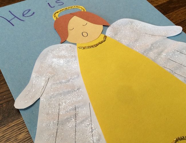 Arts And Crafts: Easter Angel Handprint – Catholic Teacher Resources